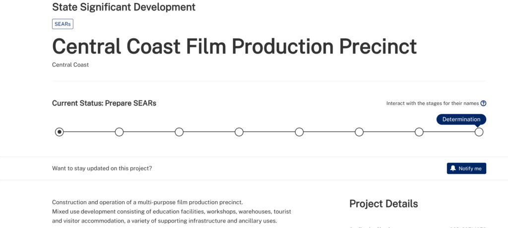 A plan for Calga – the new Hollywood